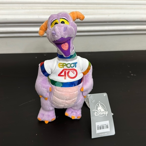 Disney | Toys | Nwt Disney 4th Anniversary Epcot Figment Plush | Poshmark